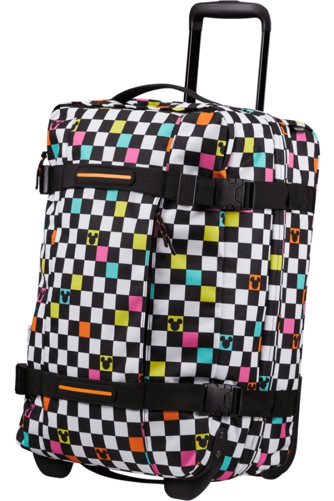 American Tourister Urban Track Disney S Duffle with wheels Mickey Check ...
