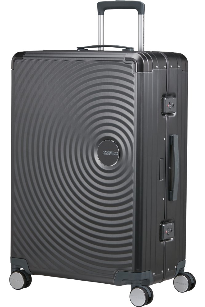 American Tourister Soundbox Alu Spinner 77 cm Brushed Anthracite ...